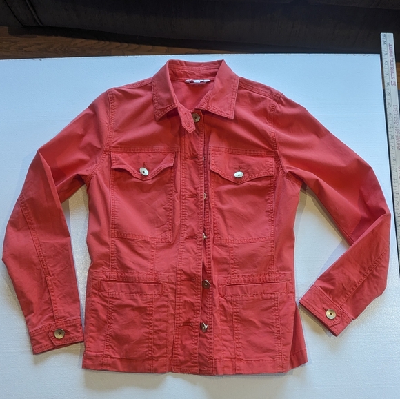 CAbi | Jackets & Coats | Cabi Medium Jacket In Red | Poshmark